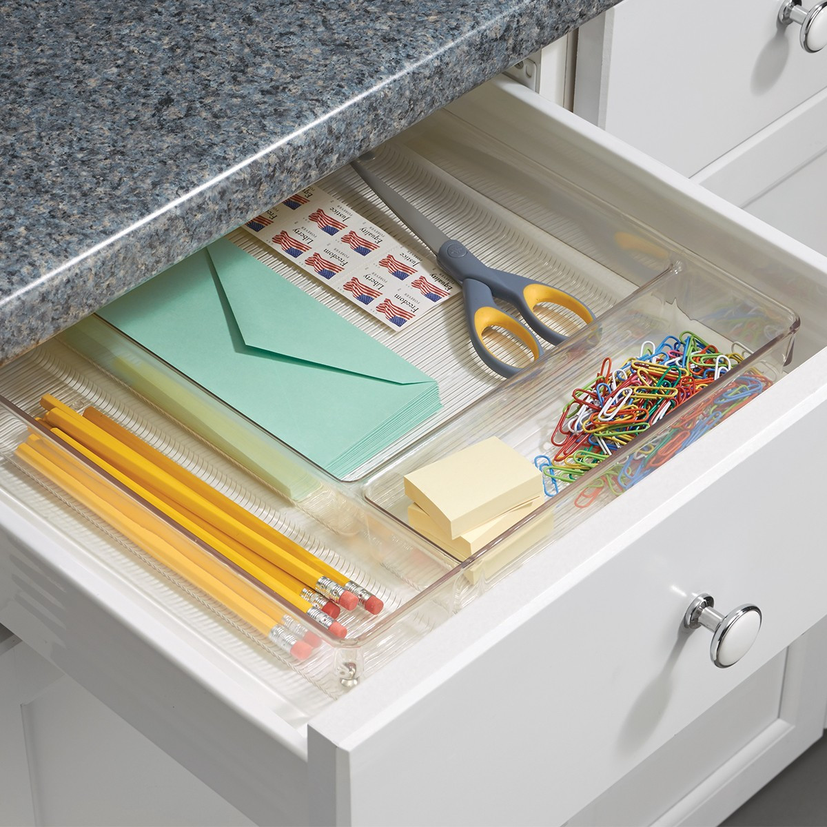 Organisateur tiroir à 3 compartiments - Rangement bureau