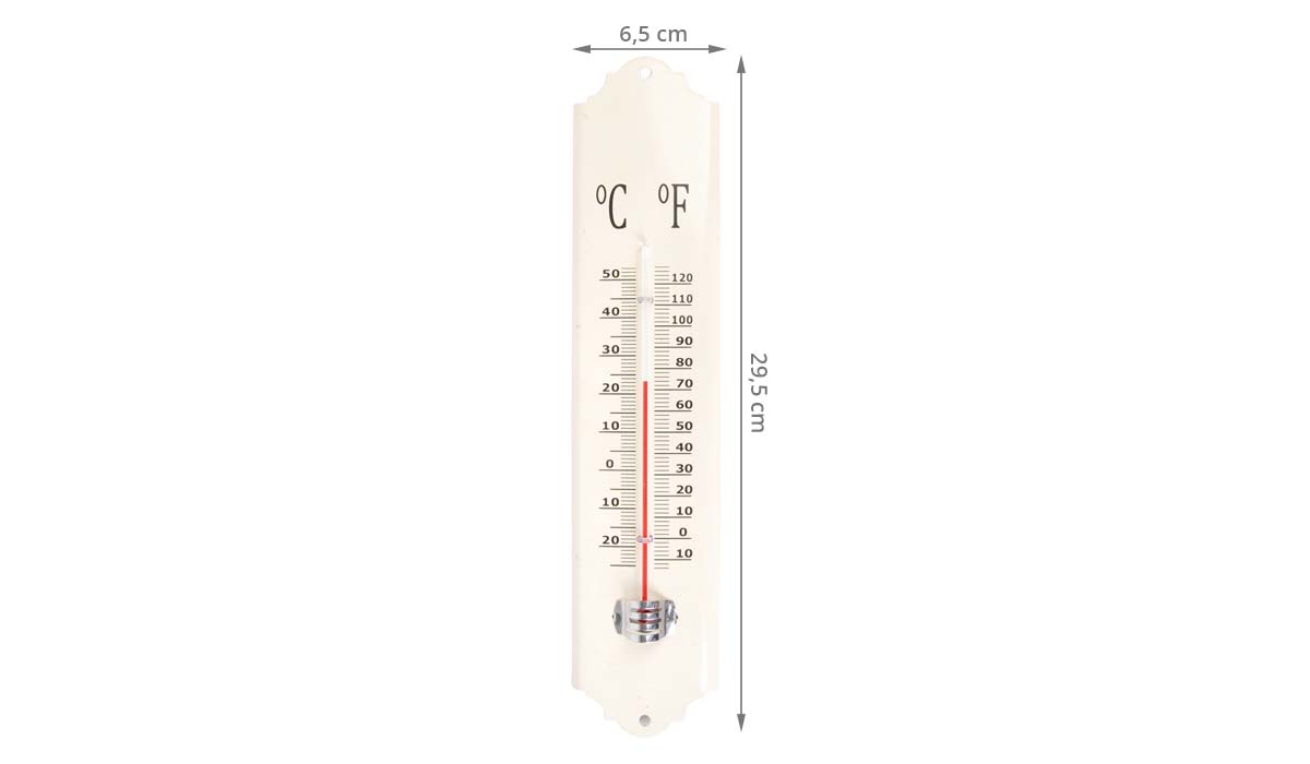 Grand Thermometre Exterieur Emaille